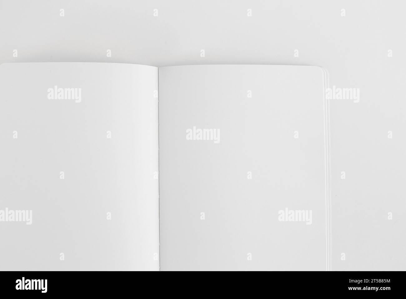 Open brochure mockup Stock Photo - Alamy