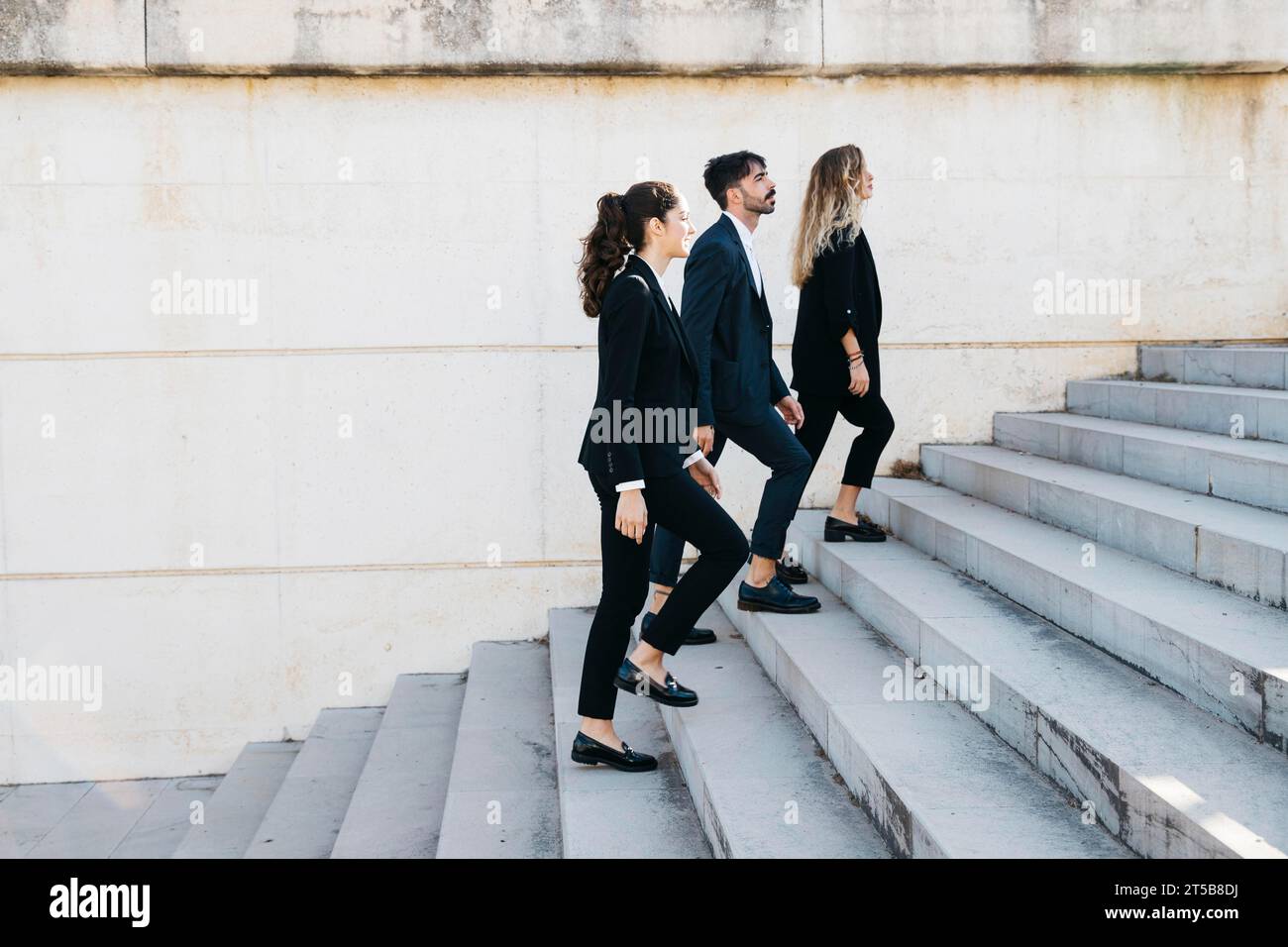 African american businessman climb hi-res stock photography and images ...