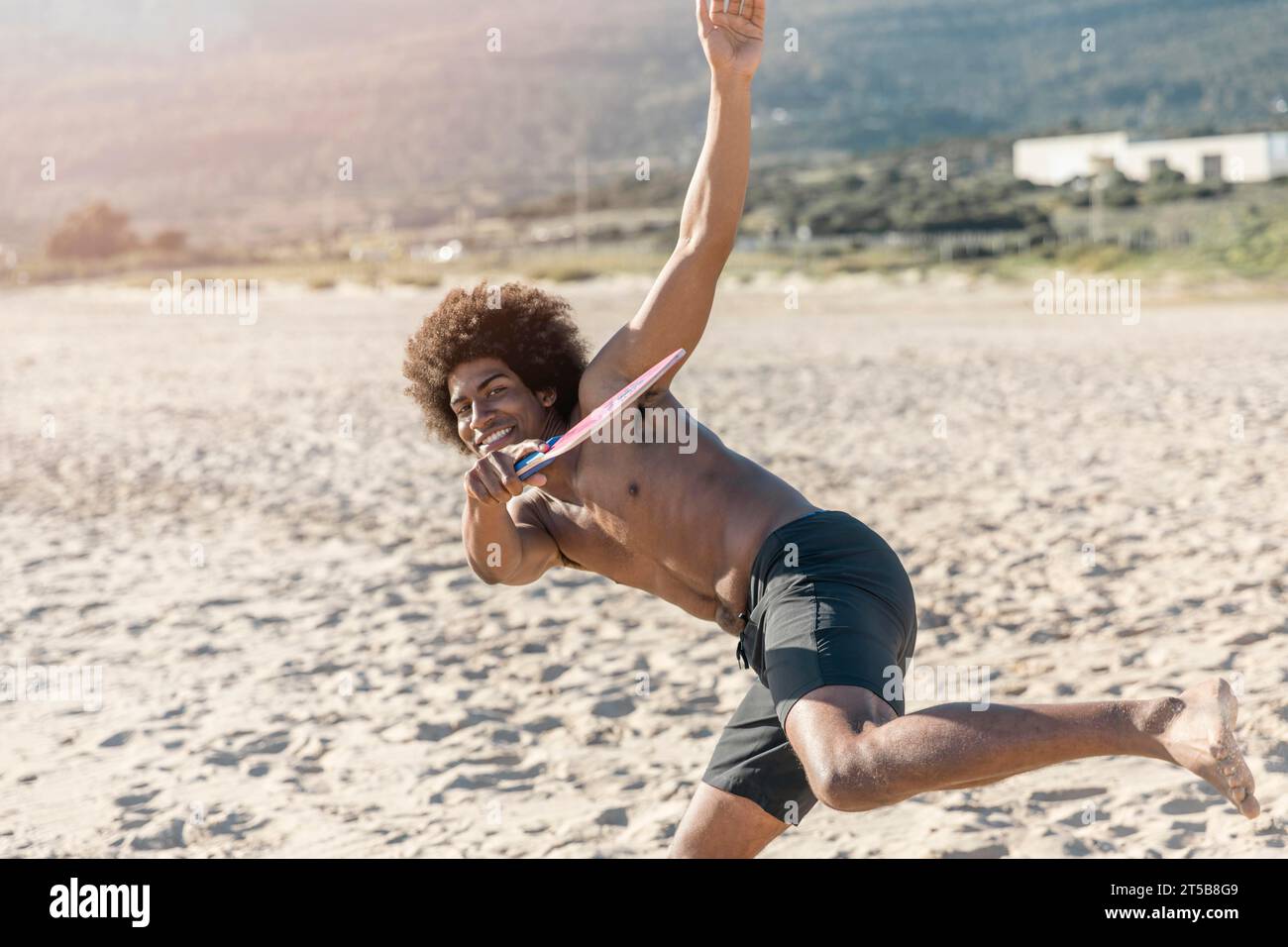 Black guy beach hi-res stock photography and images - Alamy