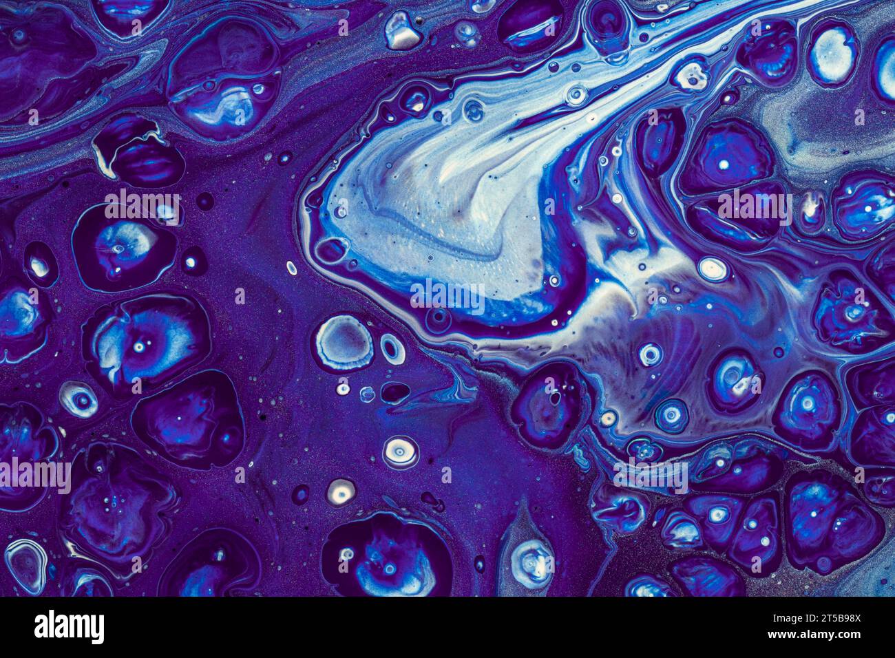 Abstract starry night bubbles acrylic painting Stock Photo - Alamy