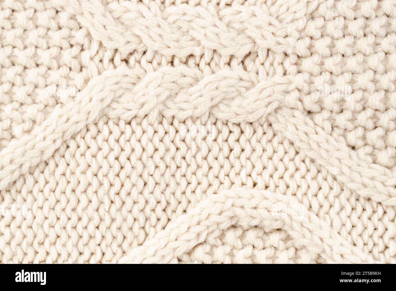 Close up cream wool pattern Stock Photo - Alamy