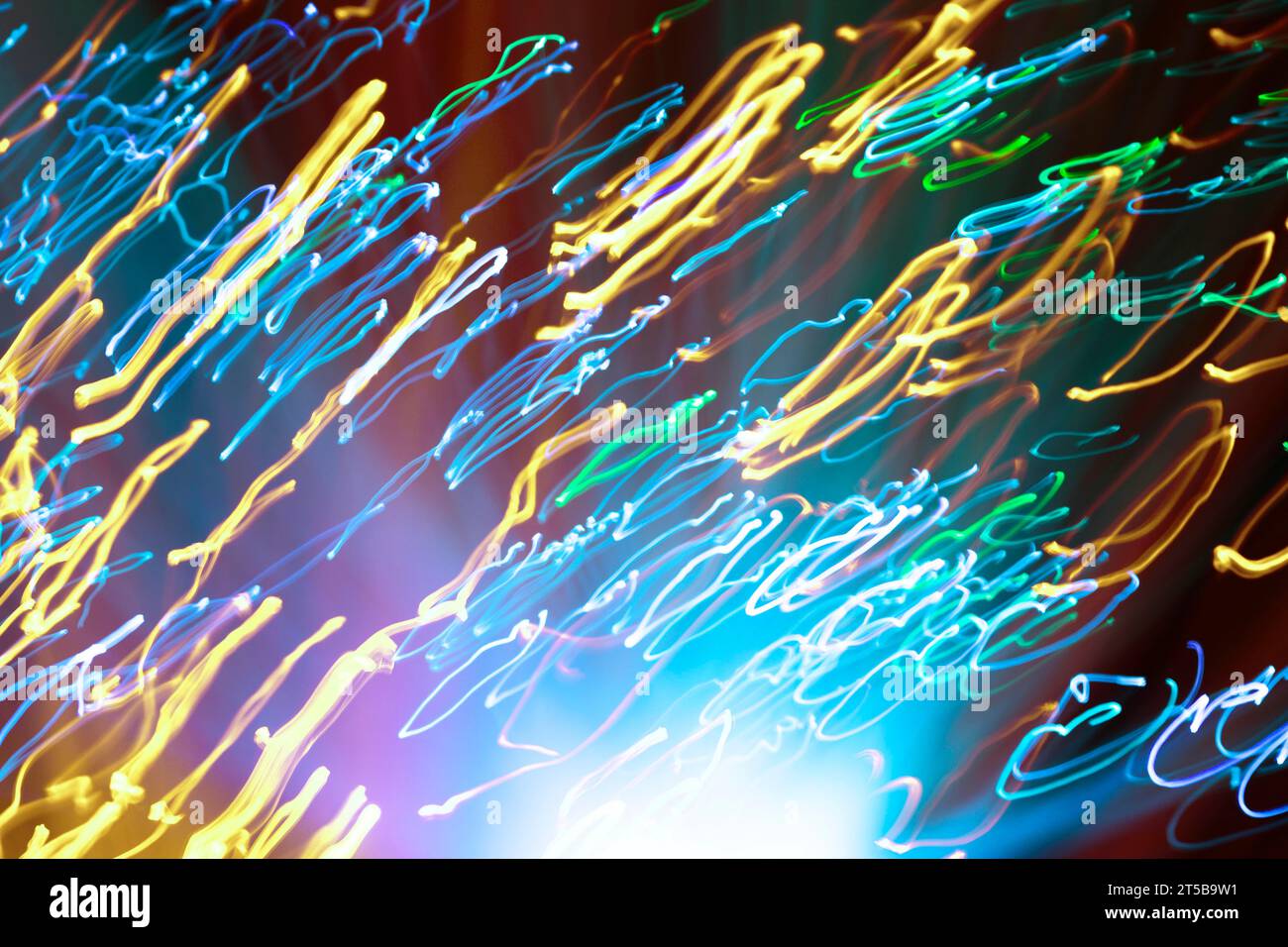Colorful shaky optical fiber particles Stock Photo - Alamy
