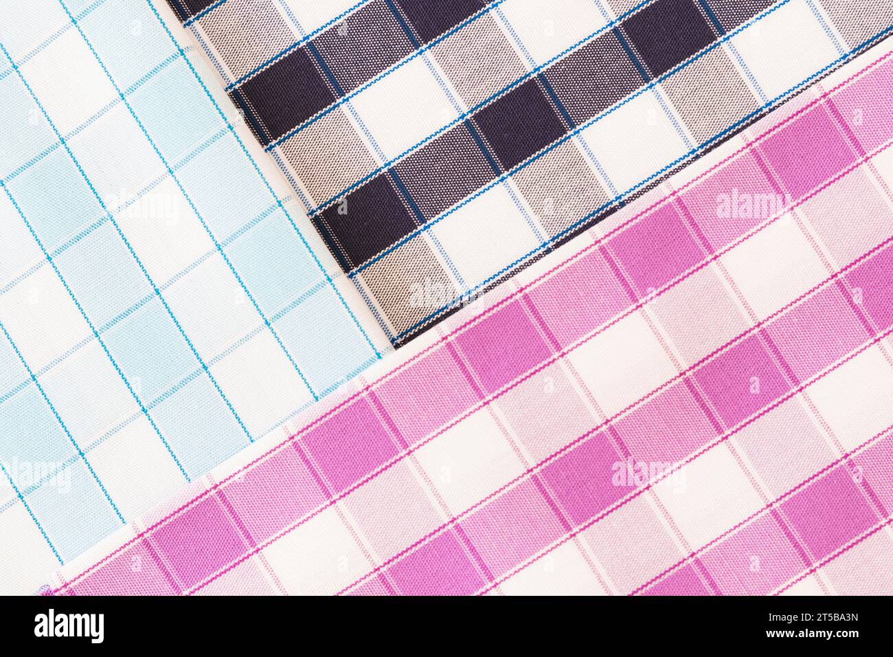 Different check pattern fabric background Stock Photo - Alamy