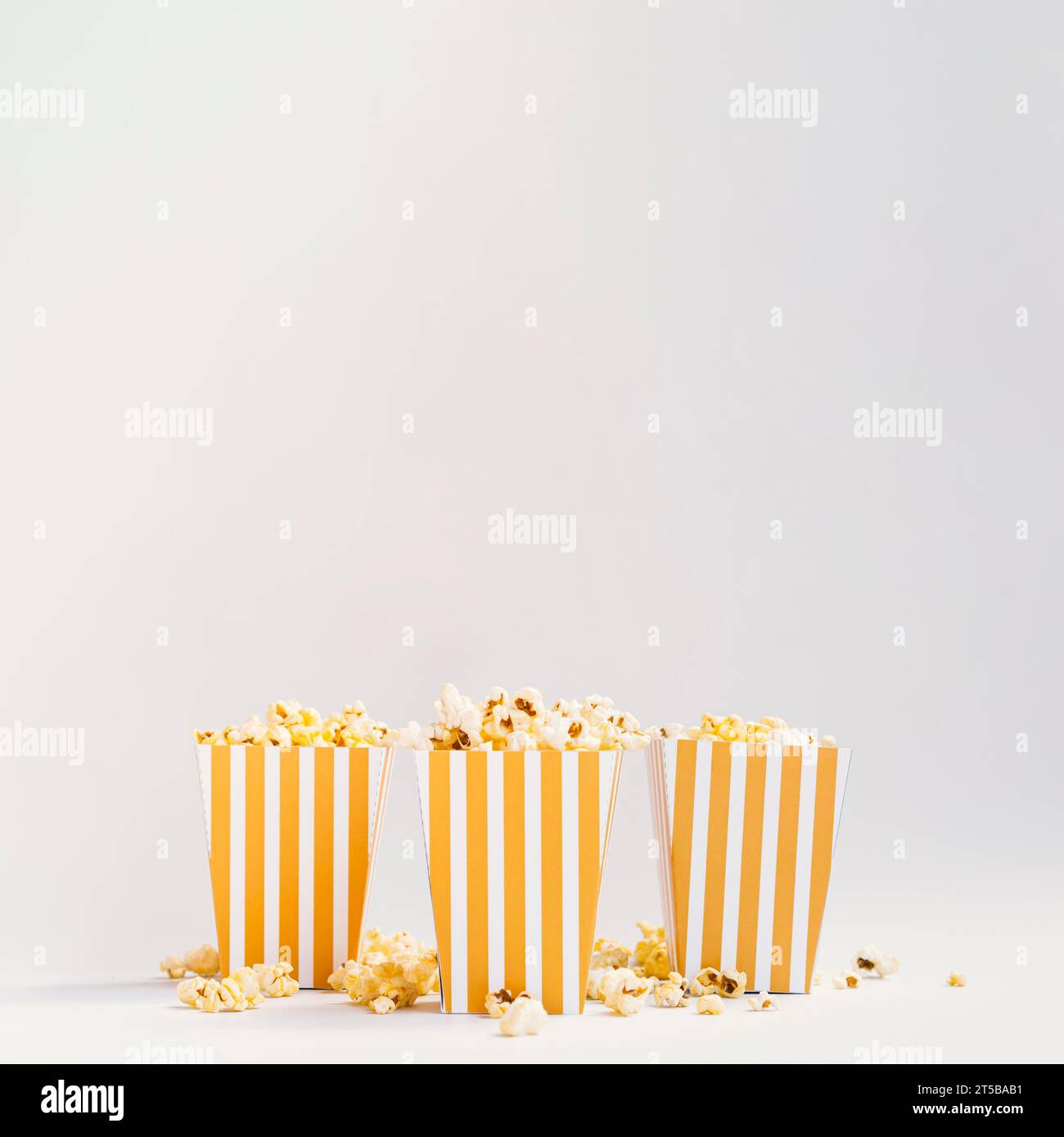 Front view popcorn boxes with copy space Stock Photo - Alamy