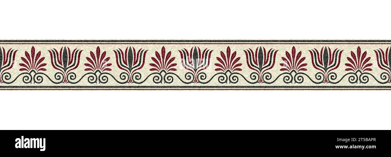 Roman border pattern hi-res stock photography and images - Alamy