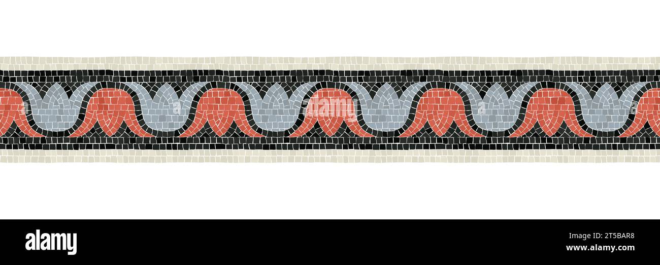 Roman border pattern hi-res stock photography and images - Alamy