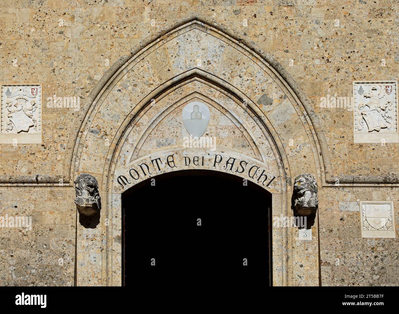Siena, SI, Italy - February 20, 2023: Headquarters of the Italian bank ...