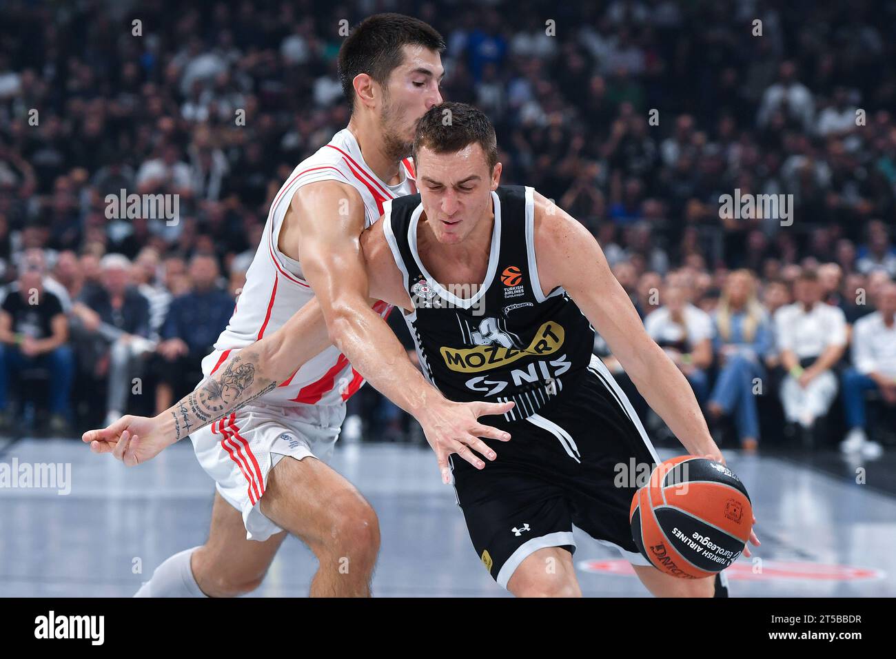 Belgrade, Serbia, 26 October, 2023. Danilo Andjusic of Partizan Mozzart ...
