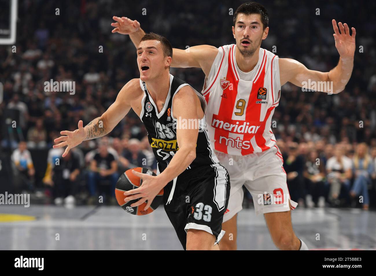 Belgrade, Serbia, 26 October, 2023. Luka Mitrovic of Crvena Zvezda ...