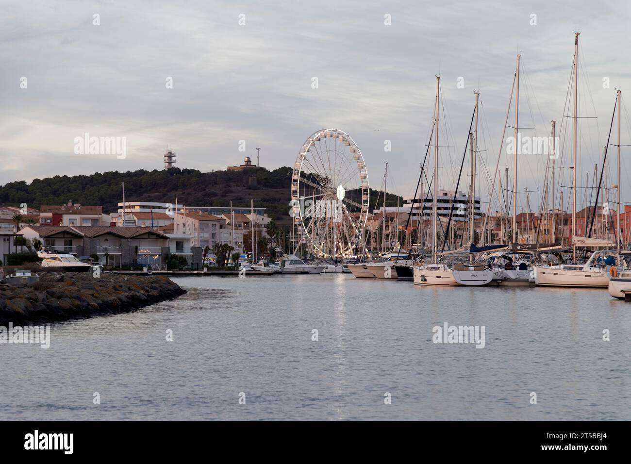 Cap of Agde, France. 1st Nov, 2023. View of the sailboats of Cap of ...