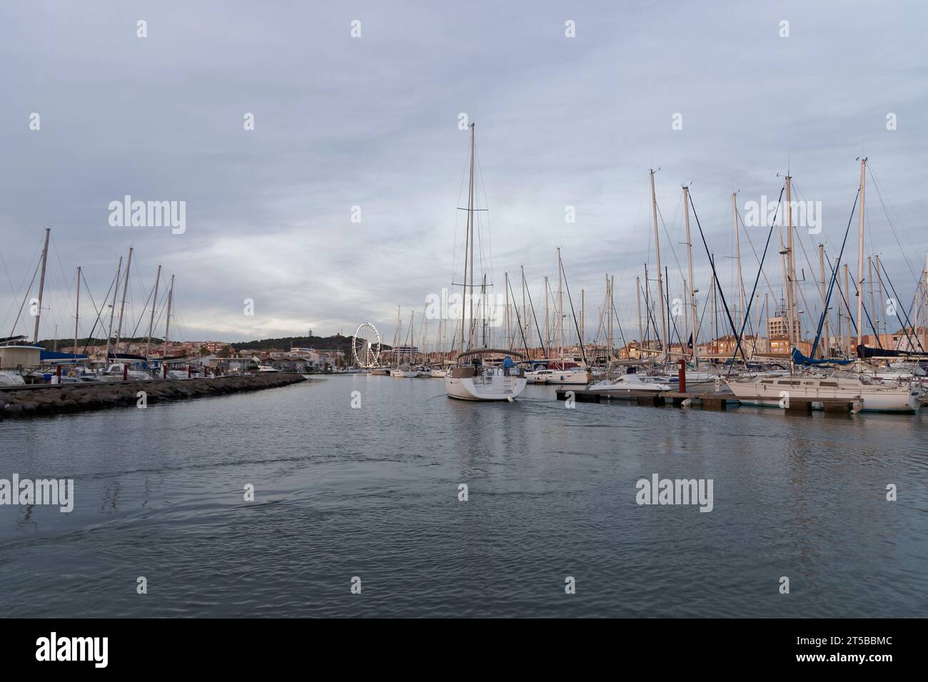 Cap of Agde, France. 1st Nov, 2023. View of the sailboats of Cap of ...