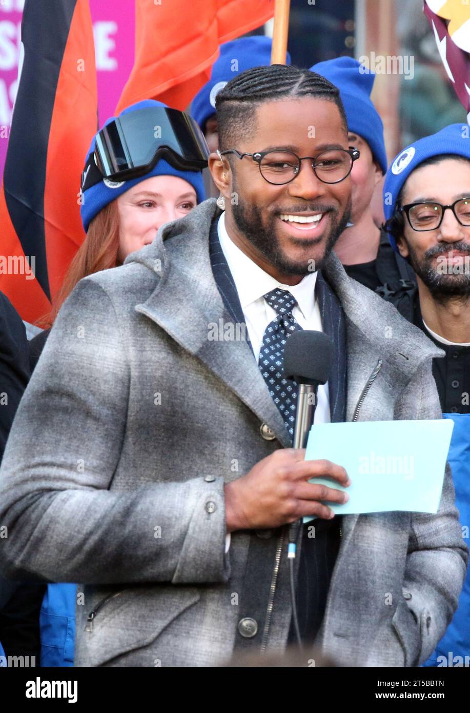 New York, NY, USA. 3rd Nov, 2023. Nate Burleson seen during a segment ...