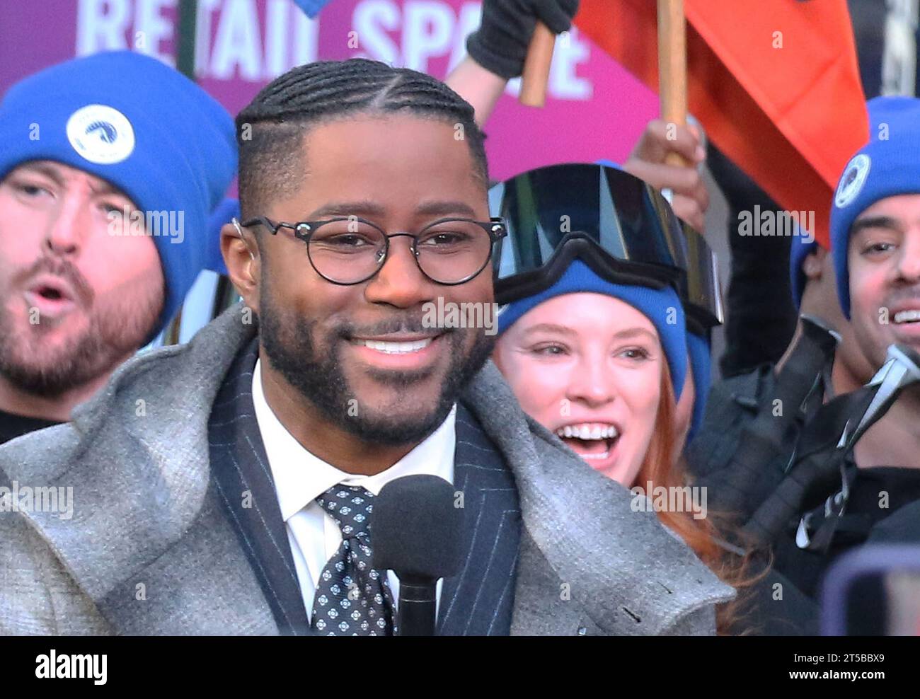 New York, NY, USA. 3rd Nov, 2023. Nate Burleson seen during a segment ...
