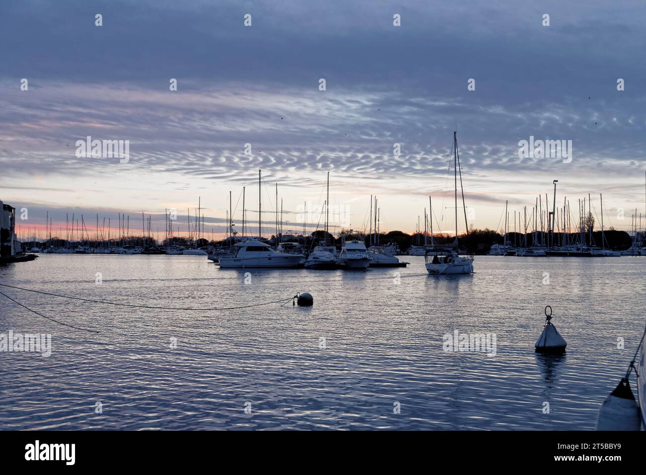 Cap of Agde, France. 1st Nov, 2023. View of the sailboats of Cap of ...