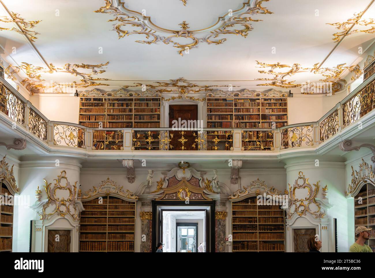 Augustinian Abbey of Neustift (Novacella). Interior of the famous ...