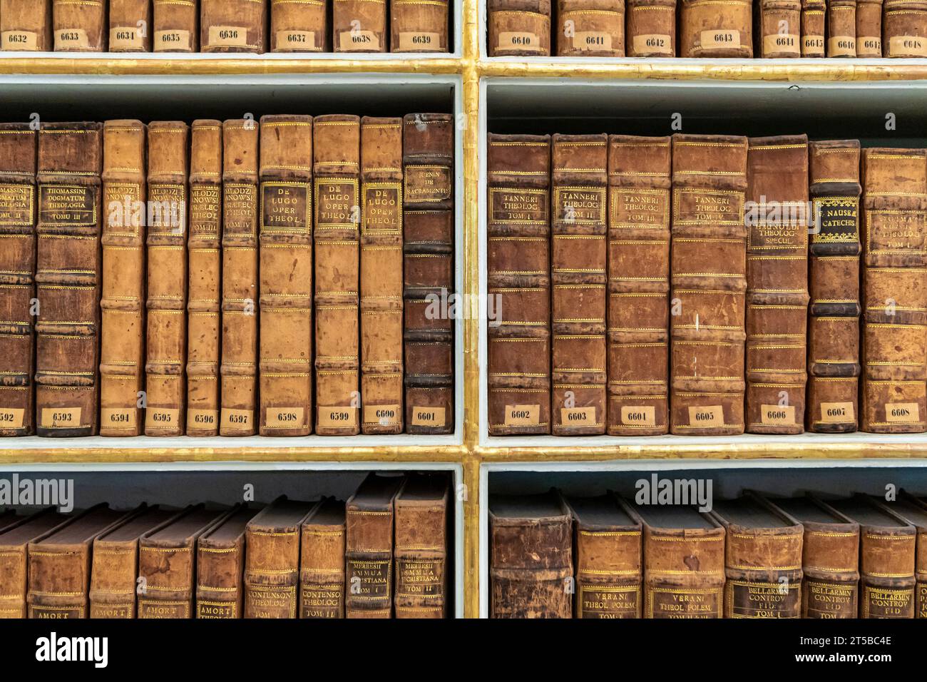 Augustinian Abbey of Neustift (Novacella). Interior of the famous ...