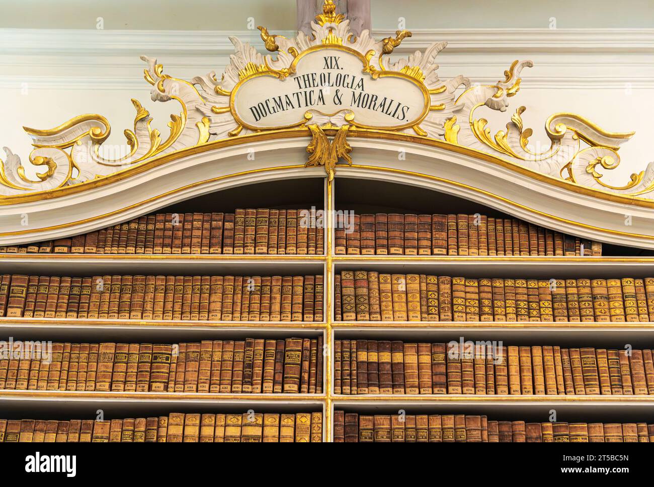 Augustinian Abbey of Neustift (Novacella). Interior of the famous ...