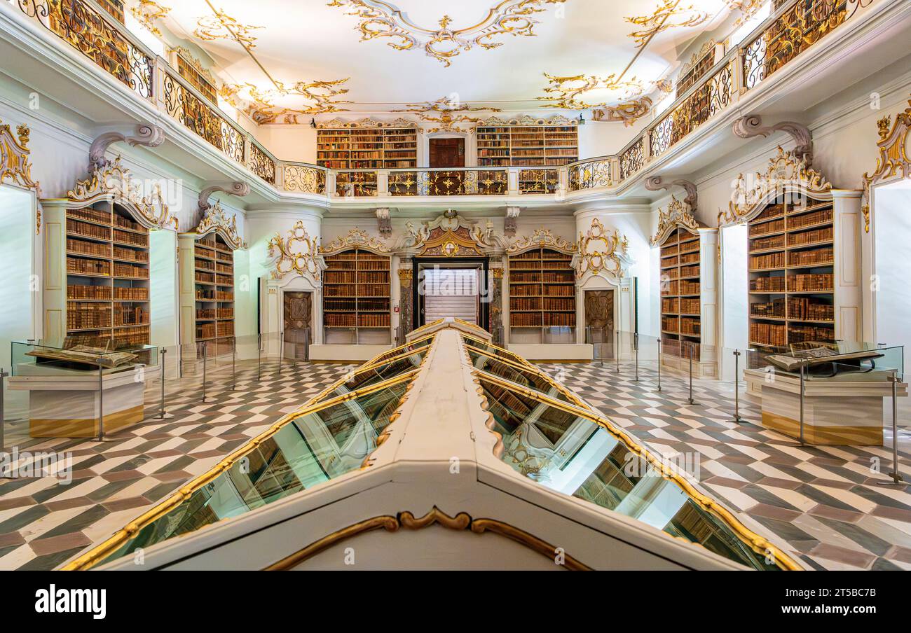Augustinian Abbey of Neustift (Novacella). Interior of the famous ...