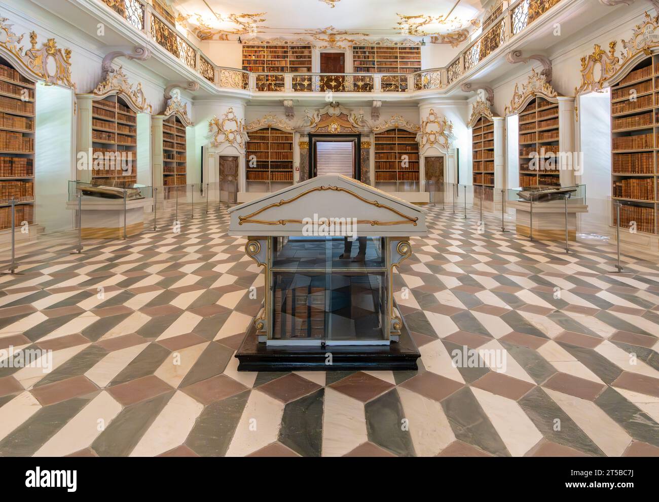 Augustinian Abbey of Neustift (Novacella). Interior of the famous ...