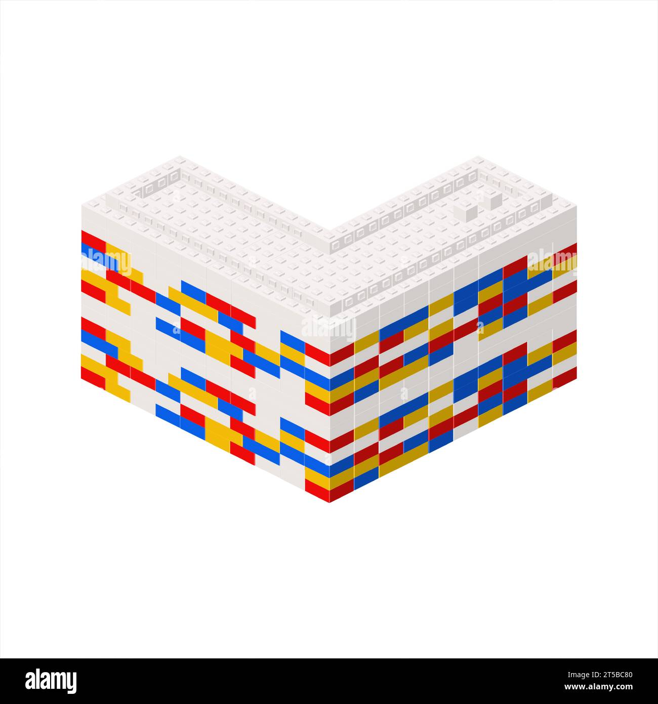 Corner house with bricks Stock Vector Images - Alamy