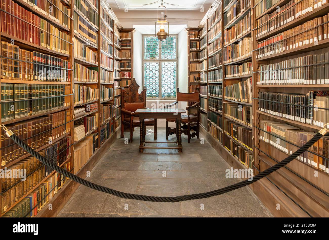Augustinian Abbey of Neustift (Novacella). Interior of the famous ...