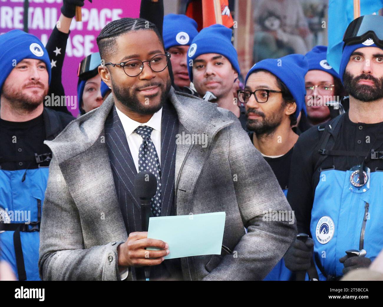 NEW YORK, NY- NOVEMBER 3: Nate Burleson seen during a segment on CBS ...