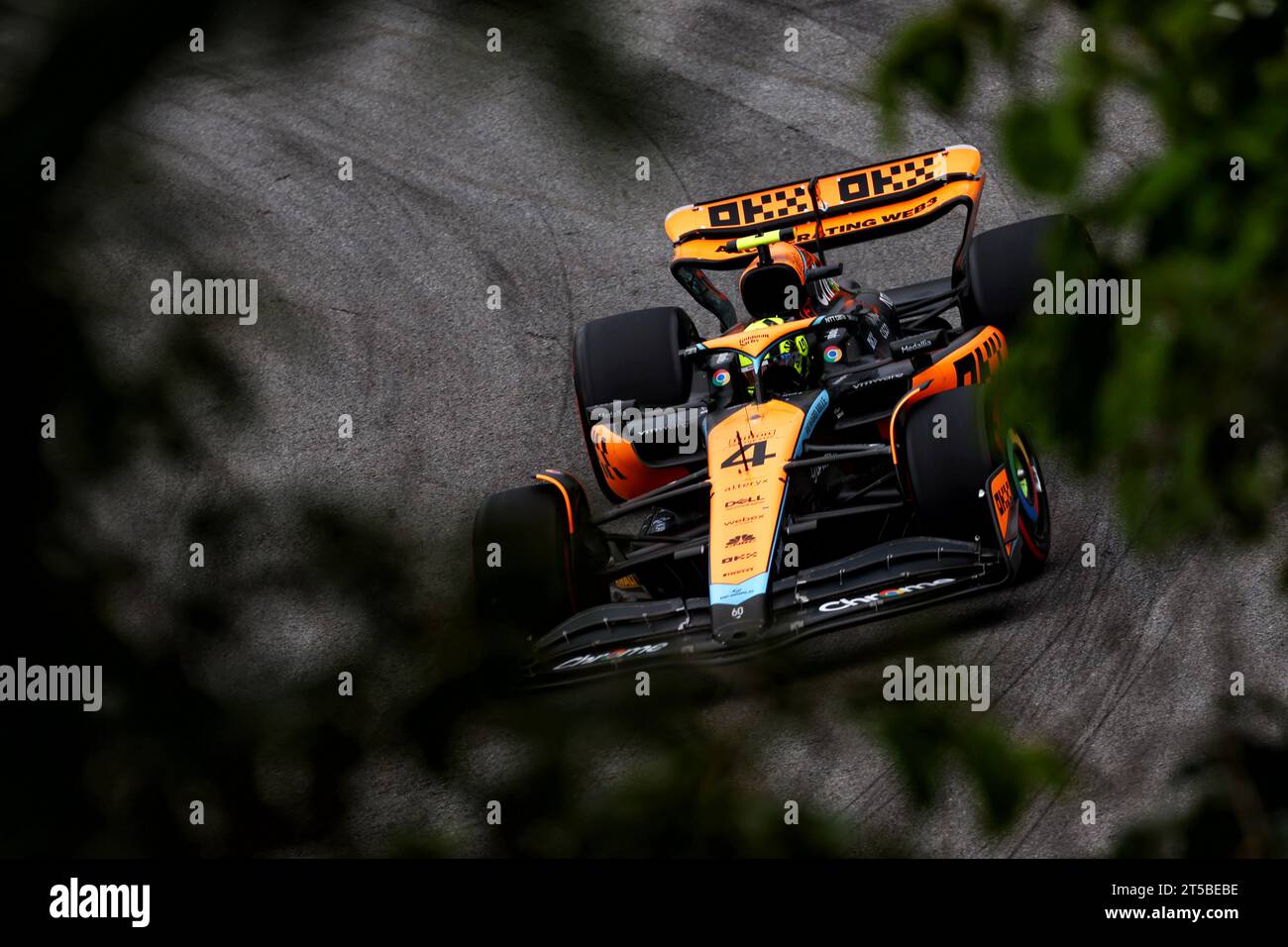Sao Paulo, Brazil. 03rd Nov, 2023. Lando Norris (GBR) McLaren MCL60 ...