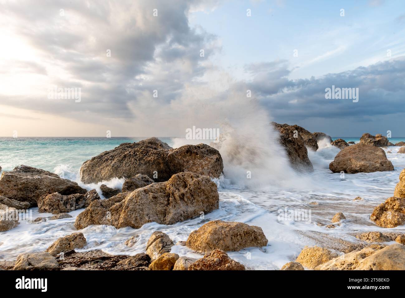 Rocks waves on paradise beach hi-res stock photography and images - Alamy