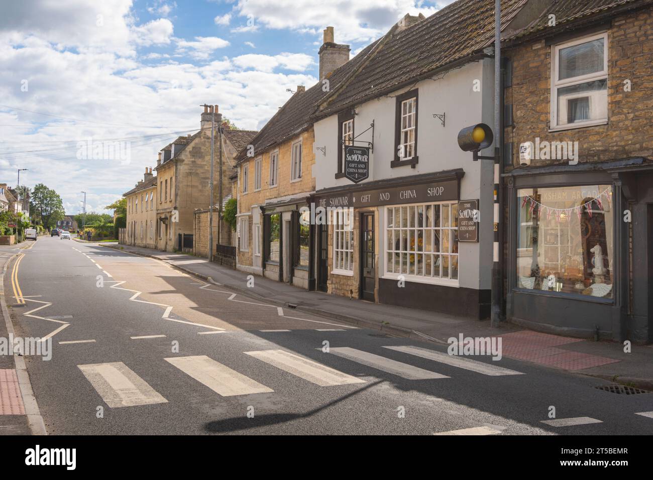Street view of the town centre, Melksham, Wiltshire, UK Stock Photo - Alamy