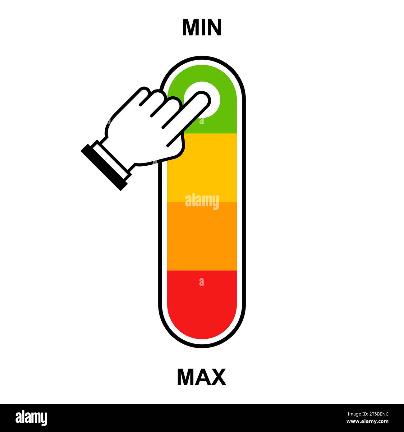 Maximum And Minimum Scale Flat Vector Illustration Stock Vector Image And Art Alamy