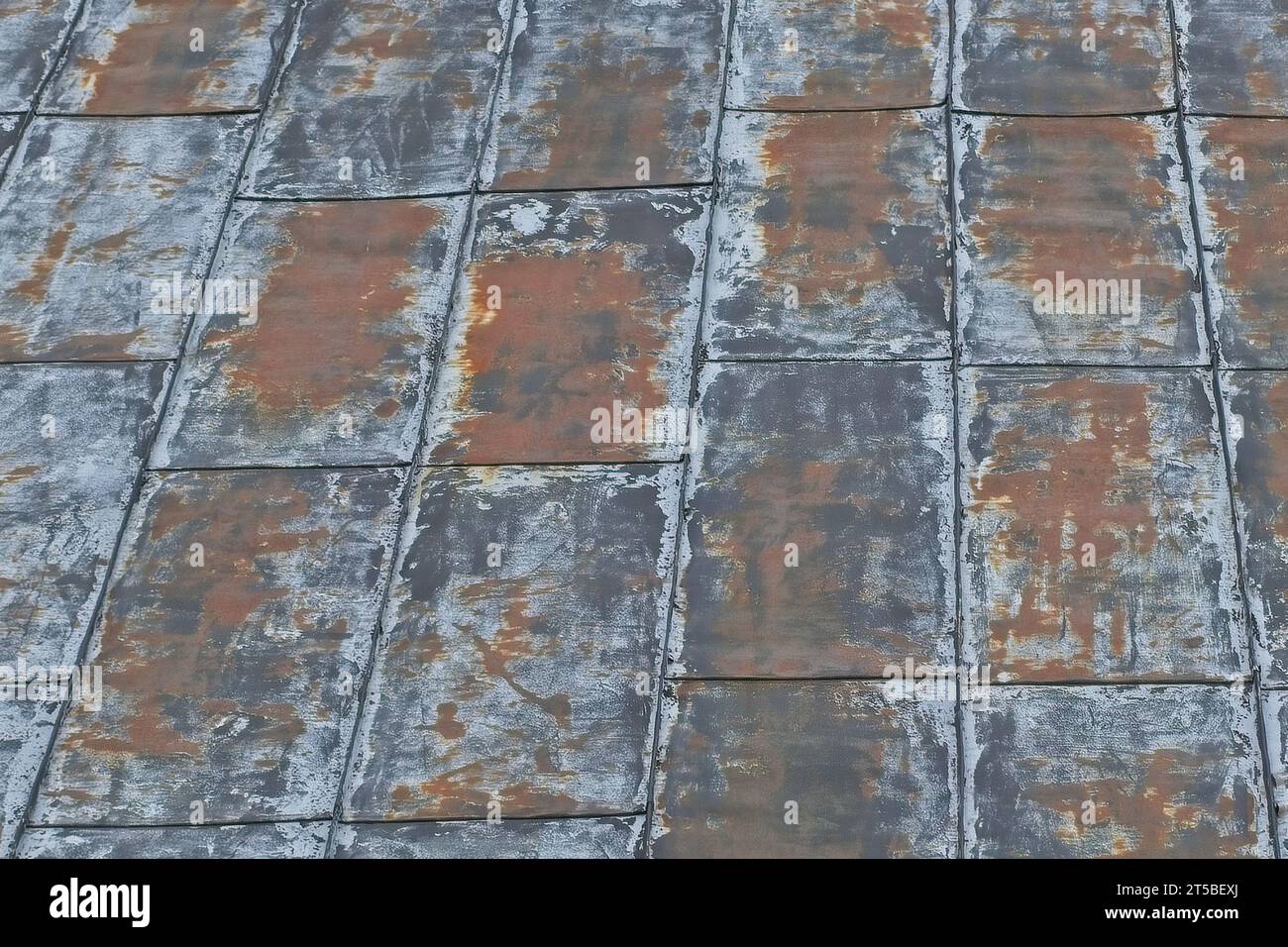 Old weathered metal roof texture Stock Photo - Alamy