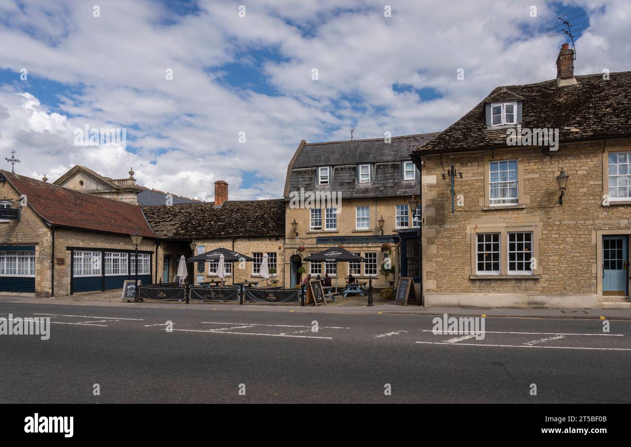 The Kings Arms public house in the town of Melksham, Wiltshire, UK ...