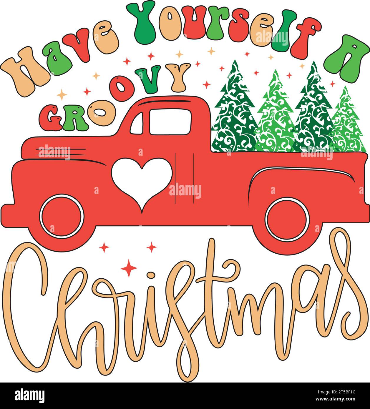 Vintage christmas tree clipart Stock Vector Images - Alamy