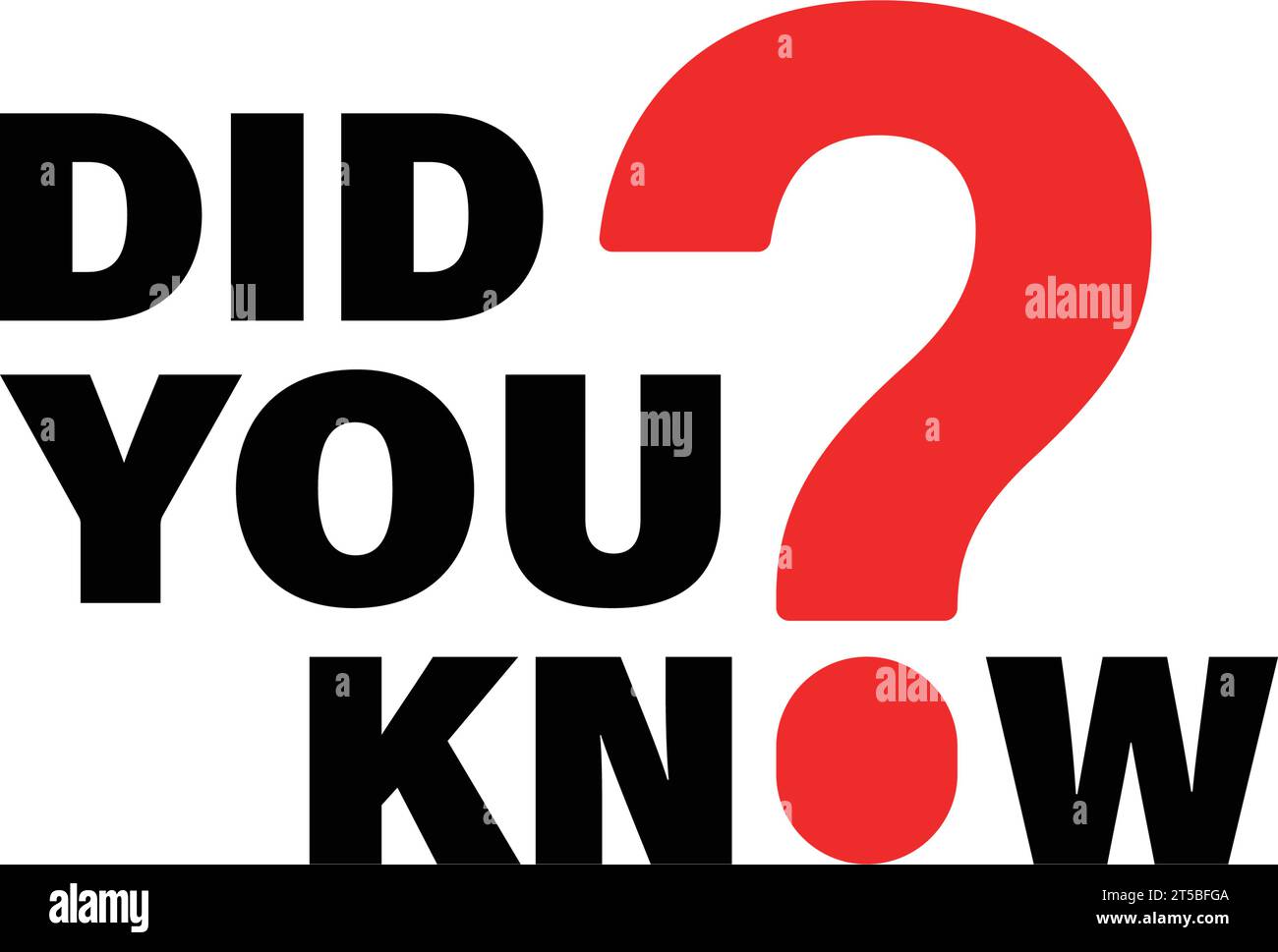Did you know icon in flat style. Banner interesting facts vector ...