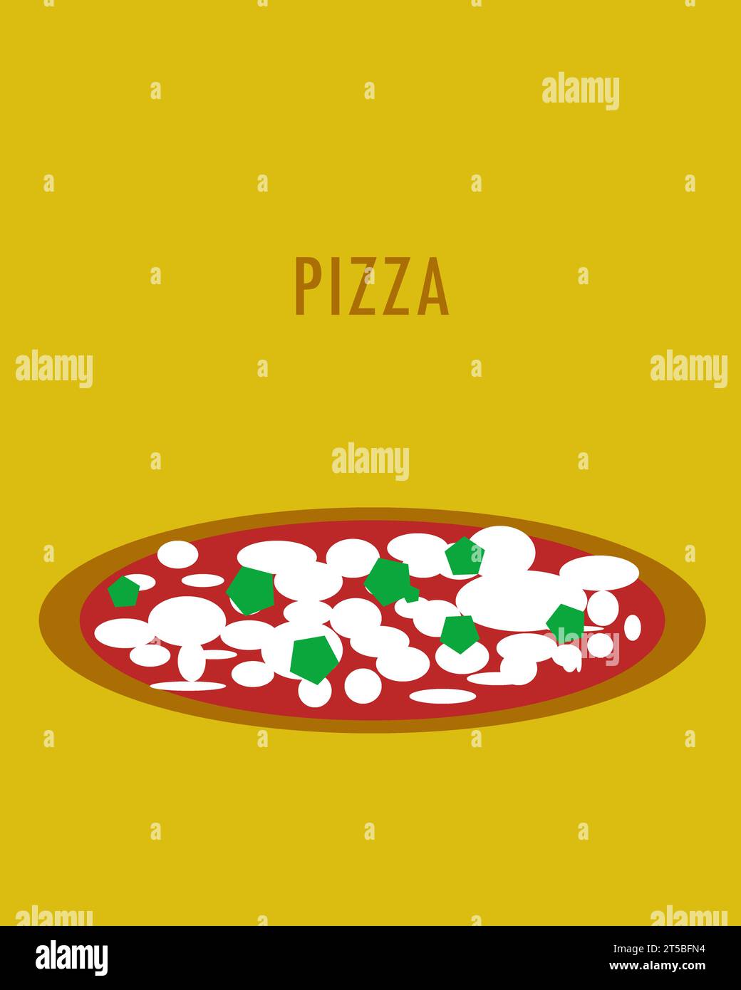 Pizza. Minimal Style Stock Vector Image & Art - Alamy