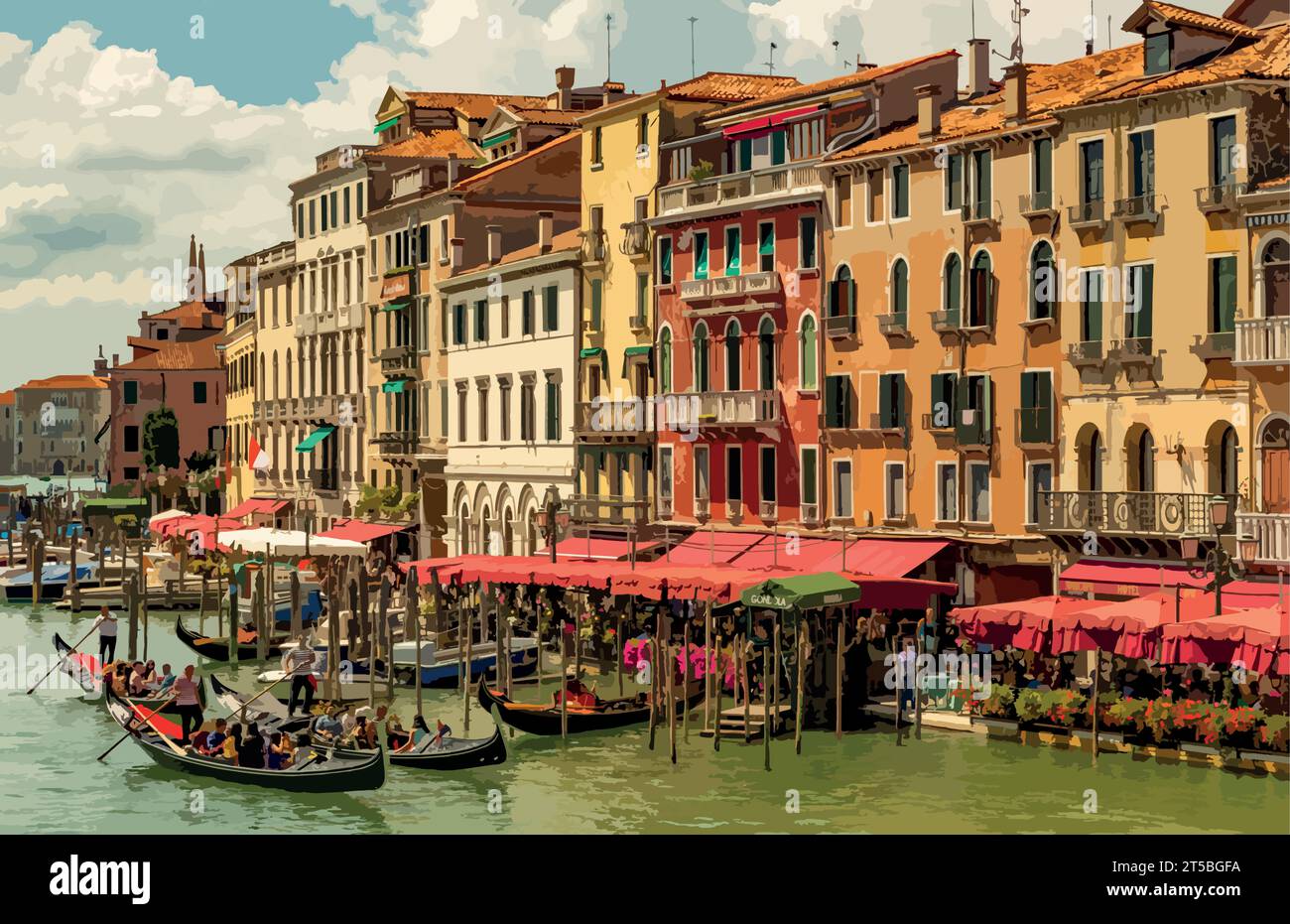 Old town venice italy Stock Vector Images - Alamy