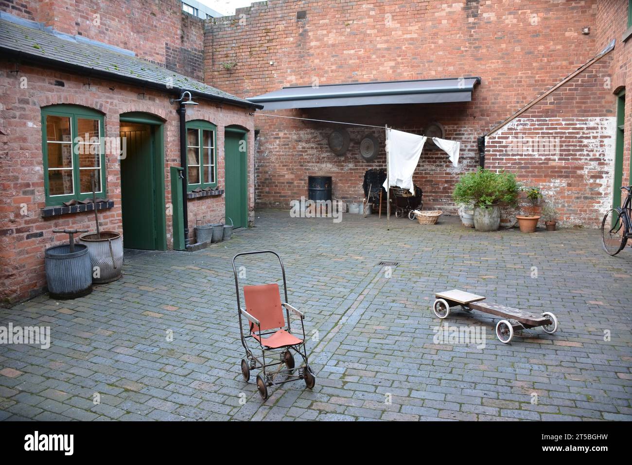 The Back to Backs Museum made up of worker's cottages in the centre of ...