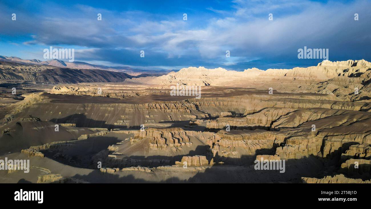 Ngari. 3rd Nov, 2023. This aerial photo taken on Nov. 3, 2023 shows the ...