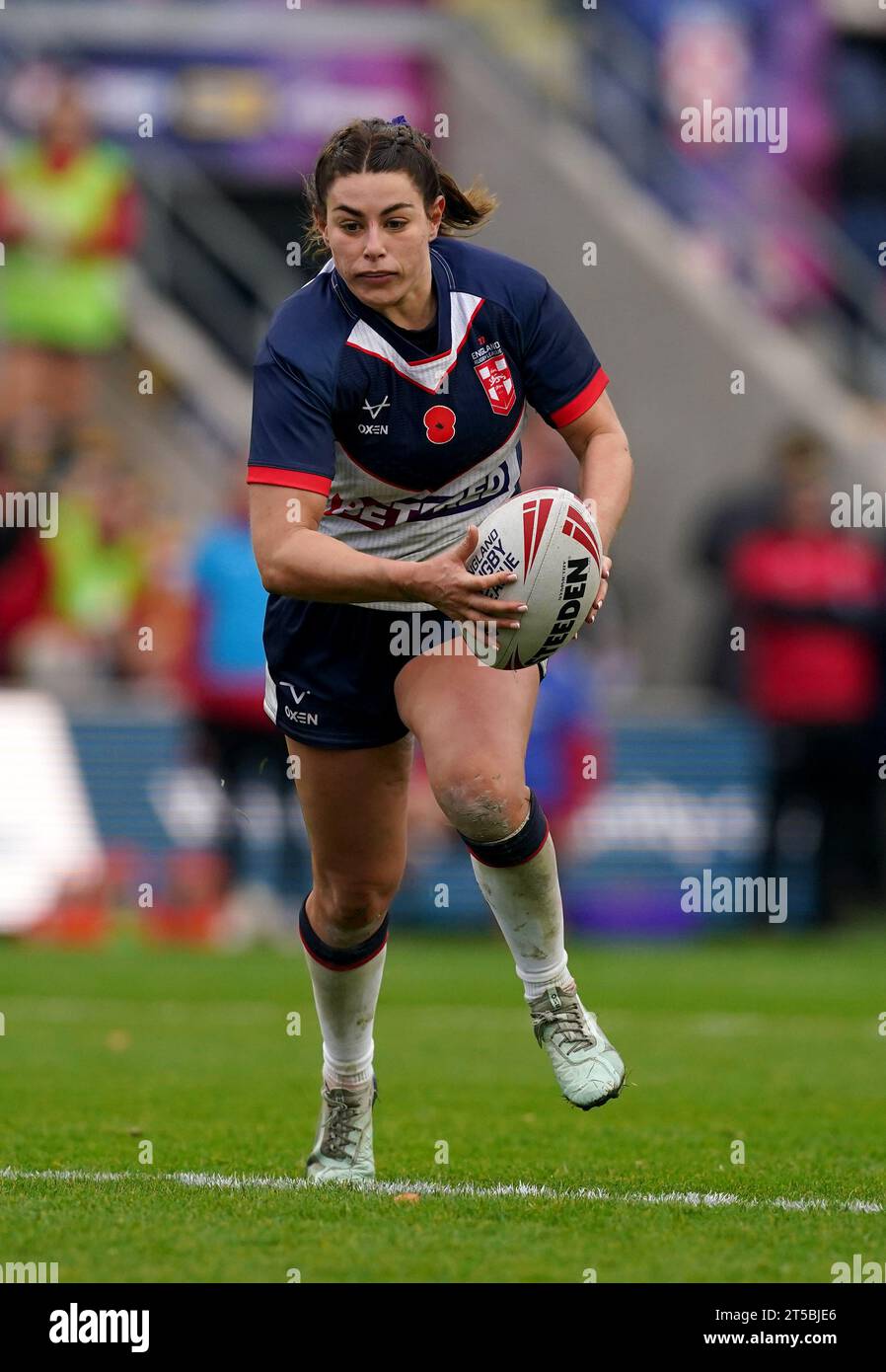 England's Emily Rudge during the women's international match at ...