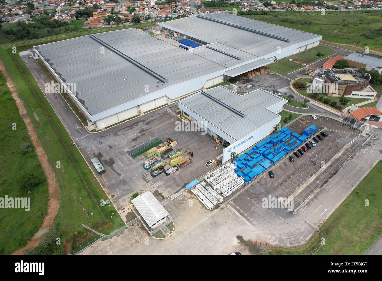 Taubate, SP, Brazil - November 4, 2023- Outdoor view of the Embraer EVE ...