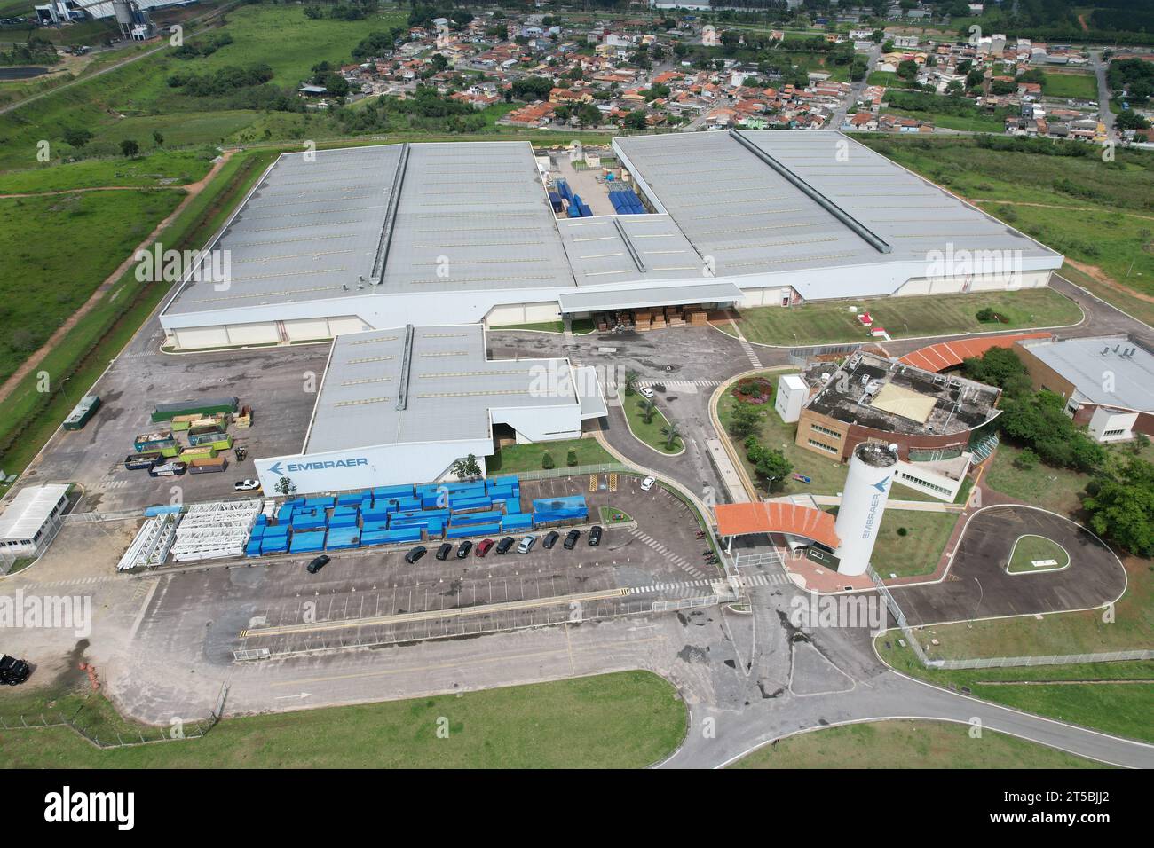 Taubate, SP, Brazil - November 4, 2023- Outdoor view of the Embraer EVE ...