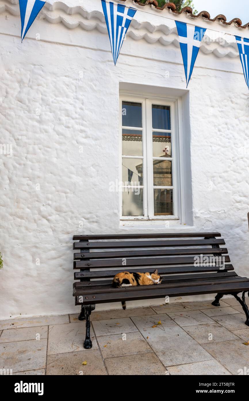 Architectural details of a Greek monastery Stock Photo - Alamy