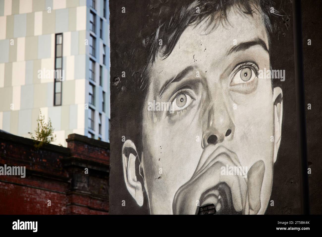 Ian Curtis mural Star & Garter pub near Mayfield Park manchester city ...
