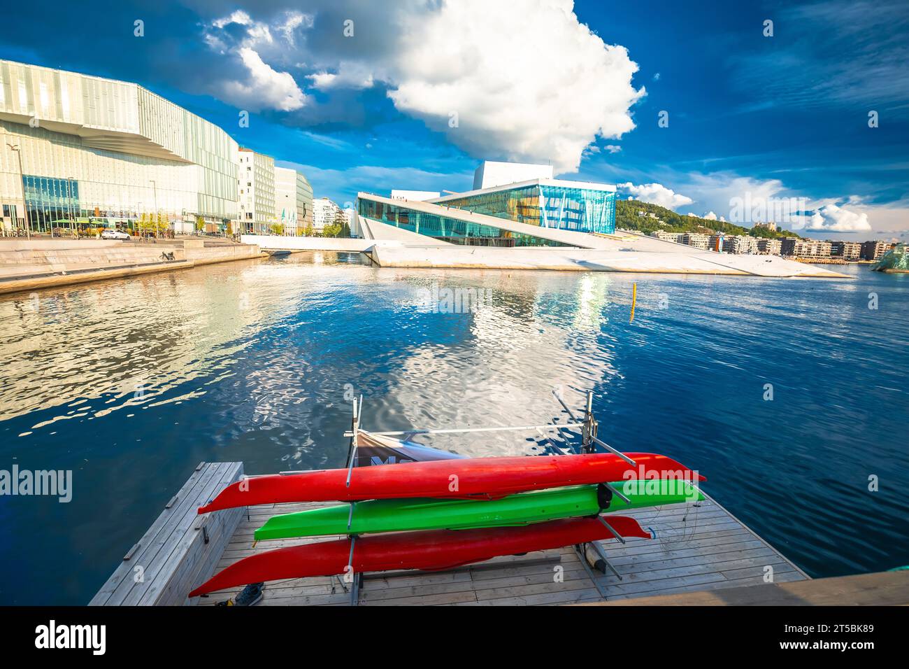 Oslo waterfront and contemporary architecture view, capital of Norway ...