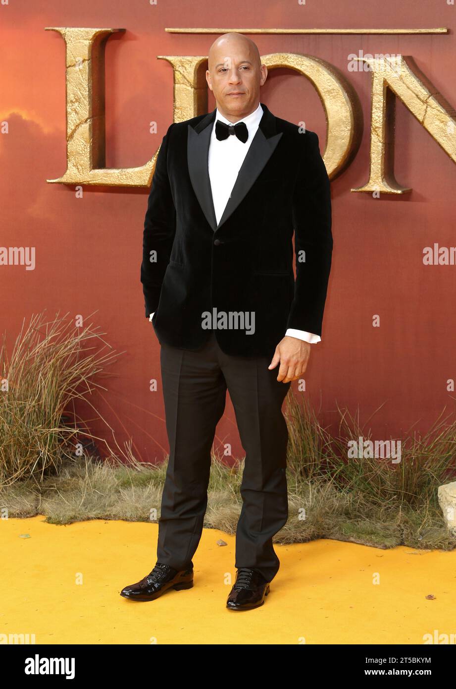 Vin Diesel attends "The Lion King" European Premiere at Odeon Leicester ...