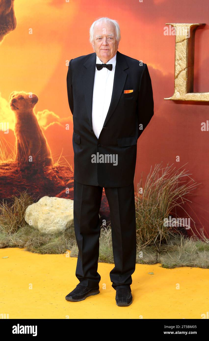 Sir Tim Rice attends "The Lion King" European Premiere at Odeon ...