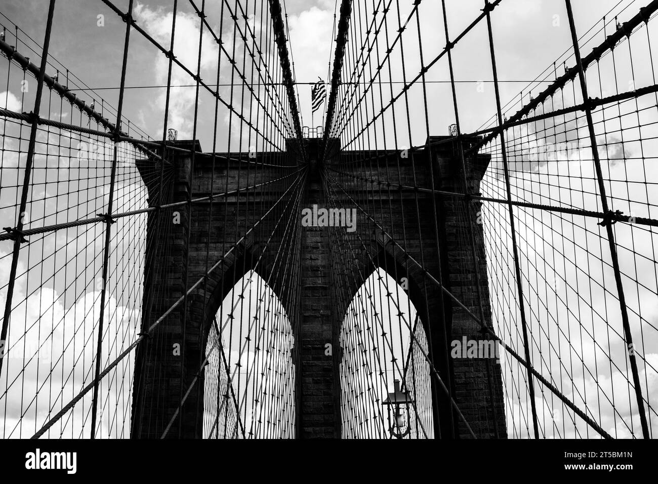 A stunning stock photo of the iconic Brooklyn Bridge, one of New York ...