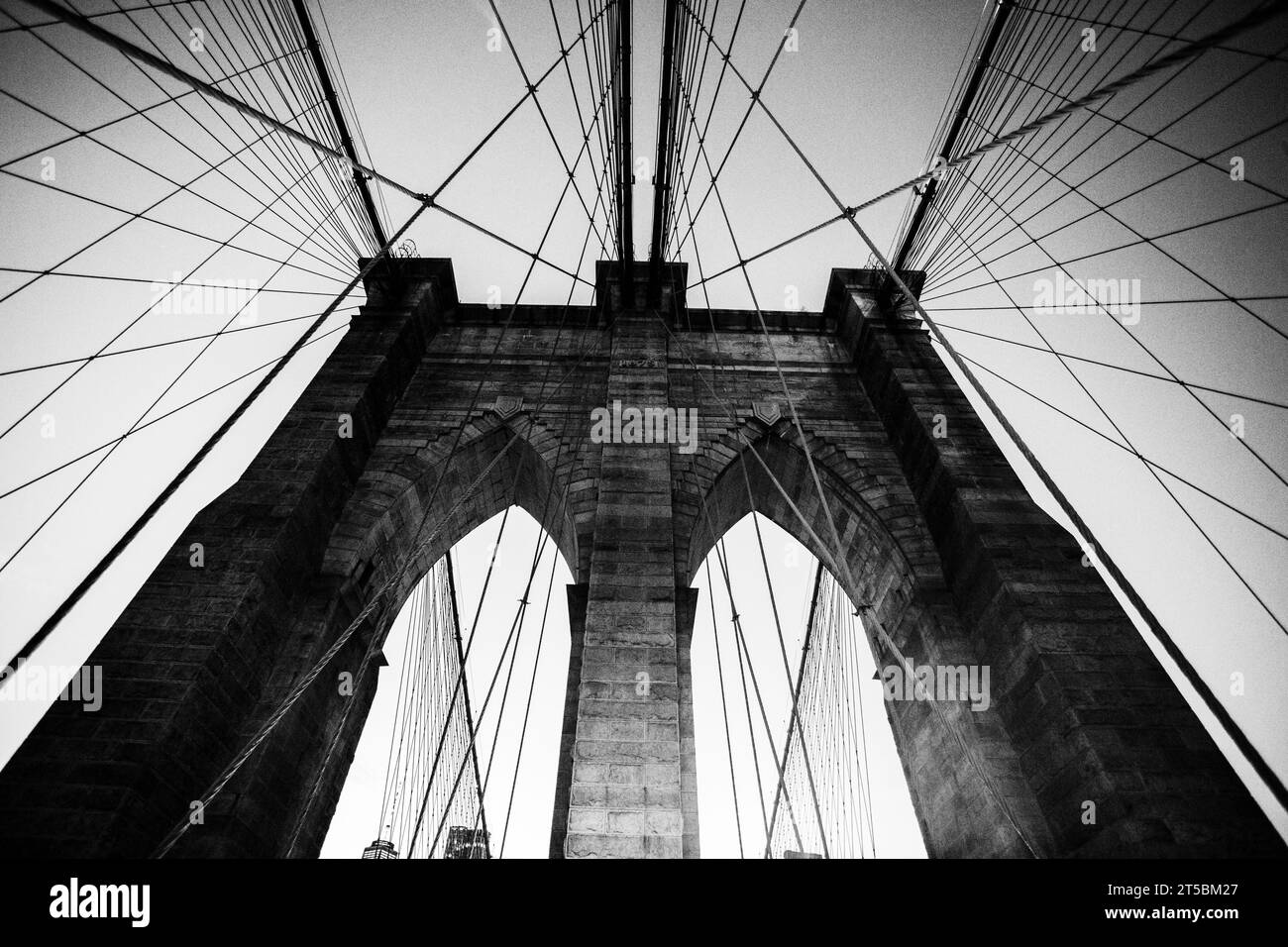 A stunning stock photo of the iconic Brooklyn Bridge, one of New York ...