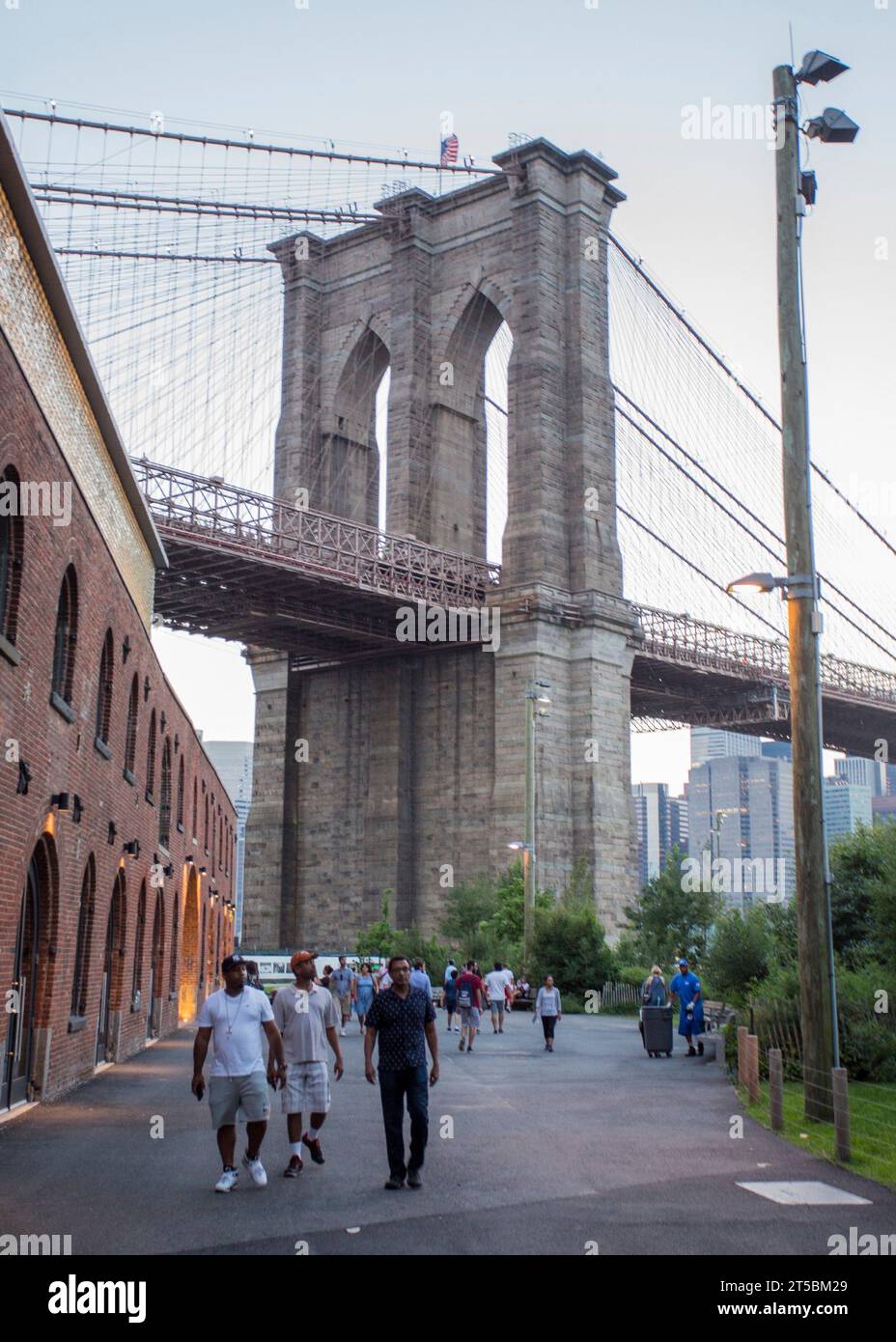 A stunning stock photo of the iconic Brooklyn Bridge, one of New York ...