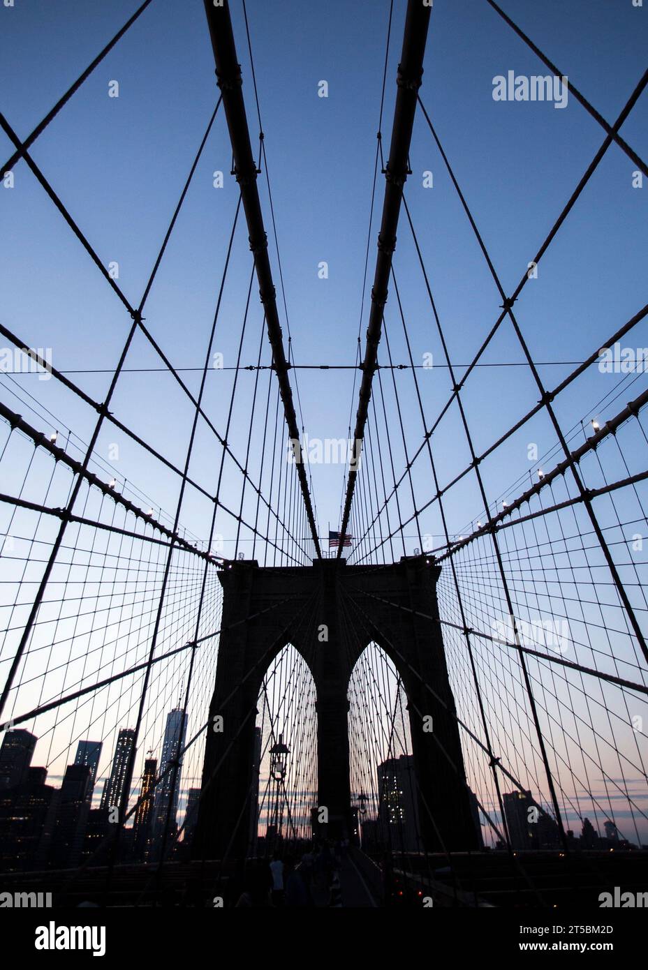 A stunning stock photo of the iconic Brooklyn Bridge, one of New York ...